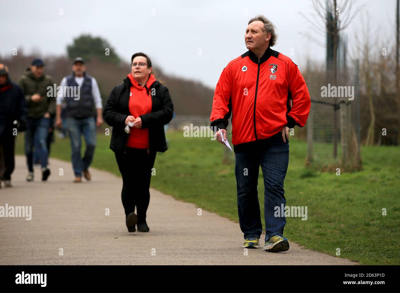 AFC Bournemouth fans make their way to the stadium Stock Photo - Alamy