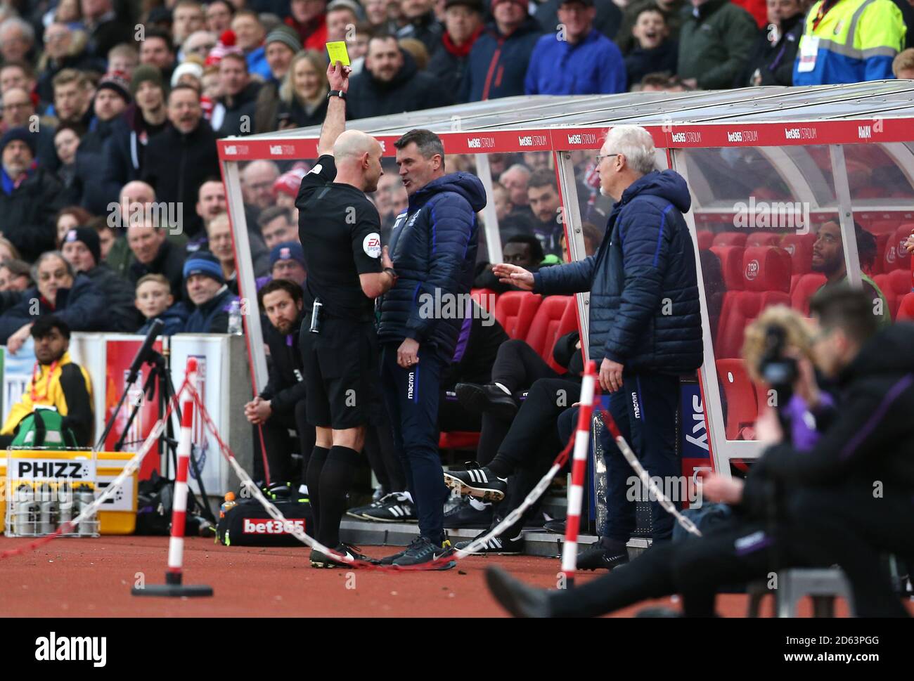 Nottingham Forest assistant Manager Roy Keane is cautioned by Match ...