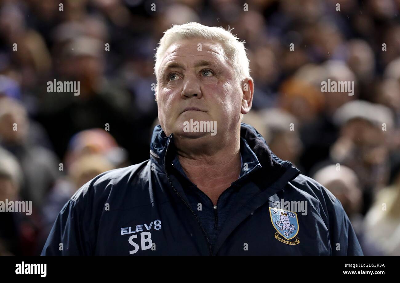 Sheffield Wednesday manager Steve Bruce looks on Stock Photo - Alamy