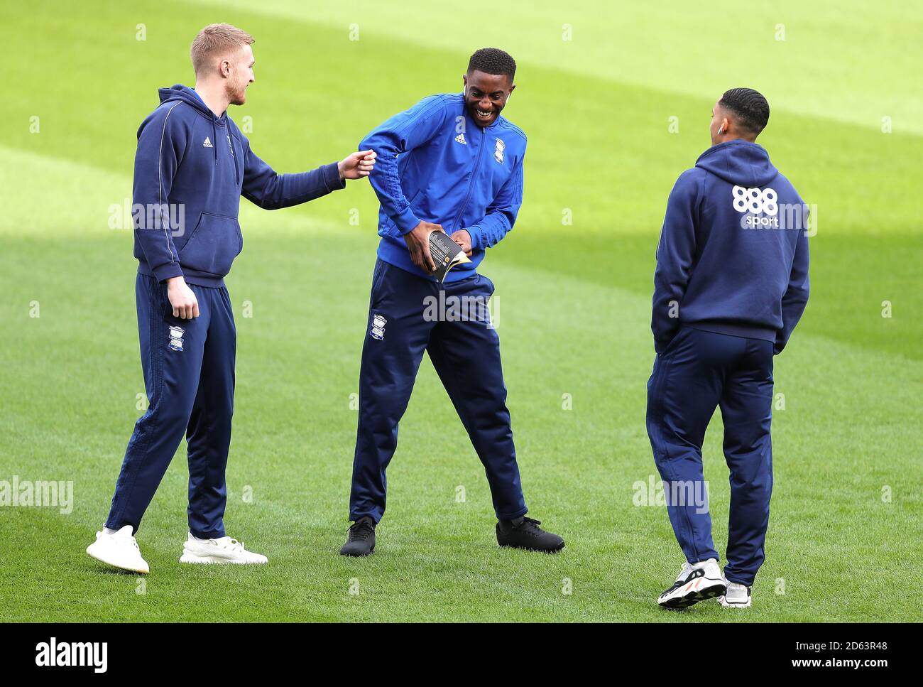Birmingham City's Wes Harding on the pitch prior to the match Stock ...