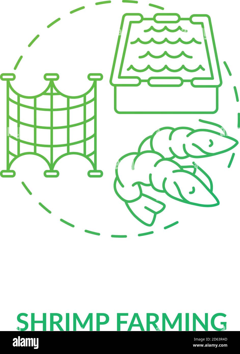 Shrimp farming concept icon Stock Vector Image & Art - Alamy