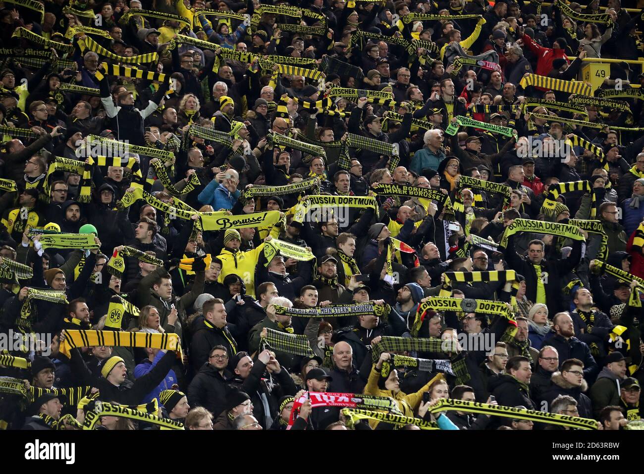 Borussia dortmund in the stands hi-res stock photography and images - Alamy