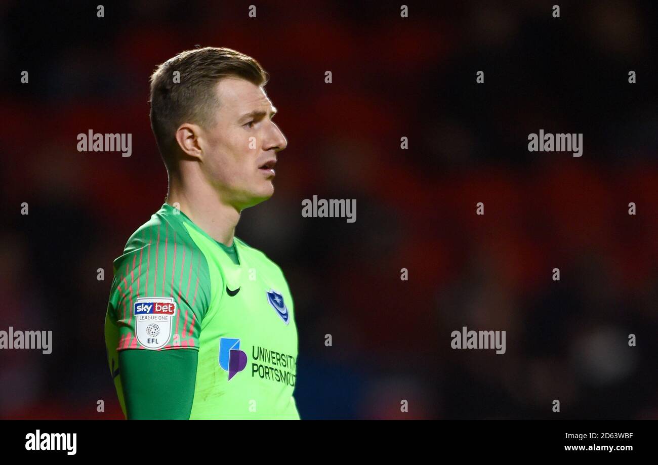 Portsmouth goalkeeper Craig MacGillivray Stock Photo - Alamy