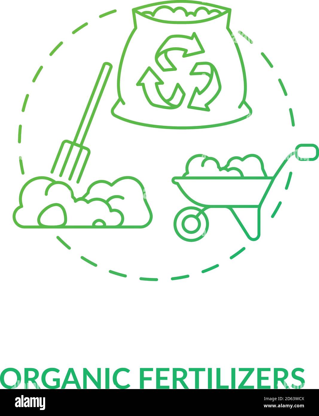 Organic fertilizers concept icon Stock Vector Image & Art - Alamy