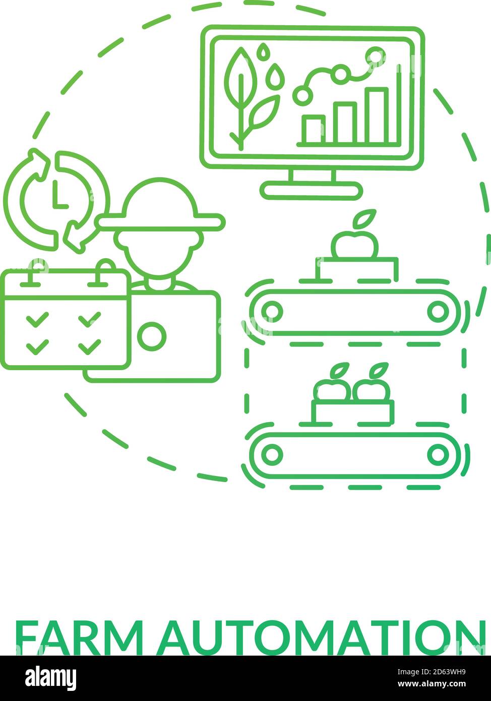 Smart farm automation robot Cut Out Stock Images & Pictures - Alamy