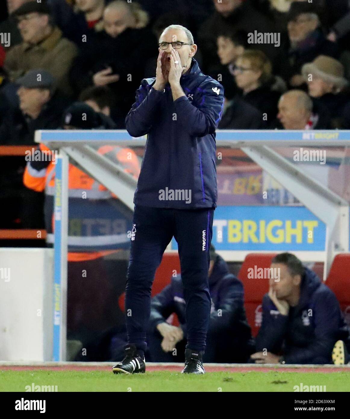 Nottingham Forest manager Martin O'Neill on the sideline Stock Photo ...