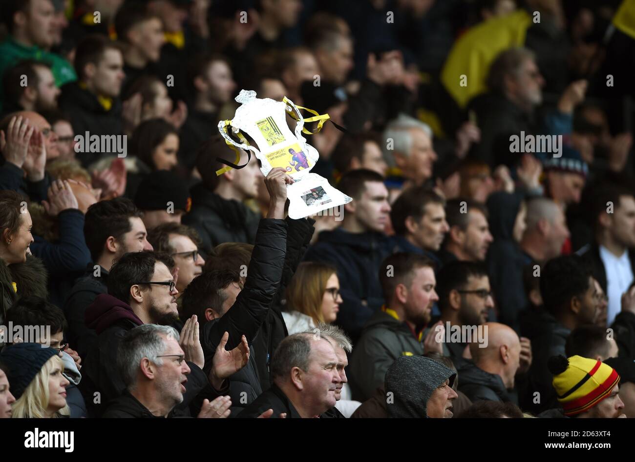 Watford fan in stands hi-res stock photography and images - Alamy