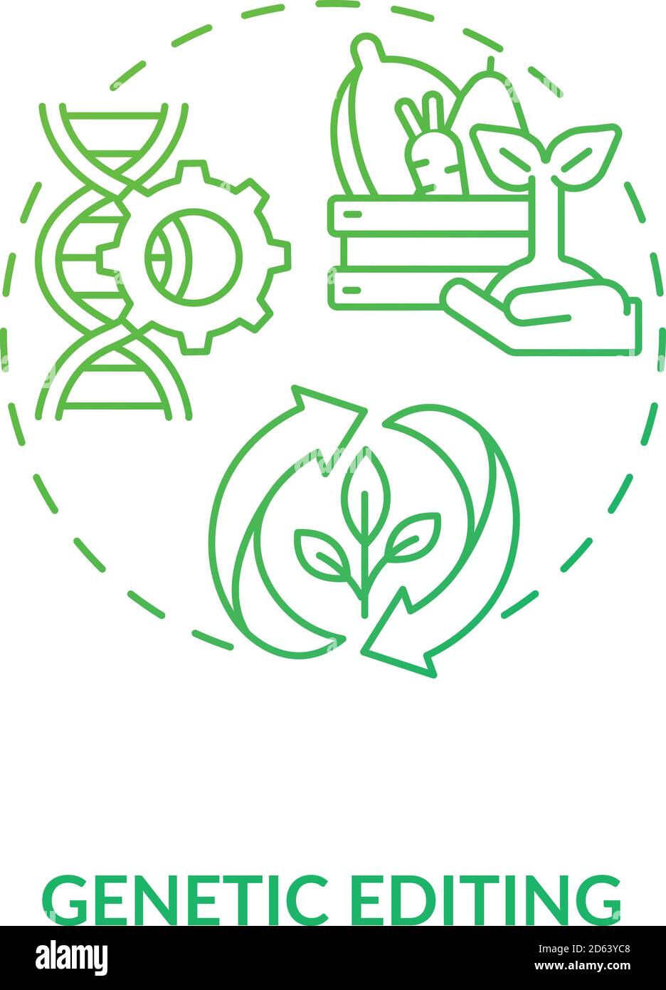 Genetic editing concept icon Stock Vector Image & Art - Alamy