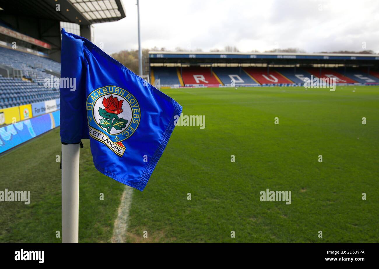 Blackburn rovers flag hi-res stock photography and images - Alamy