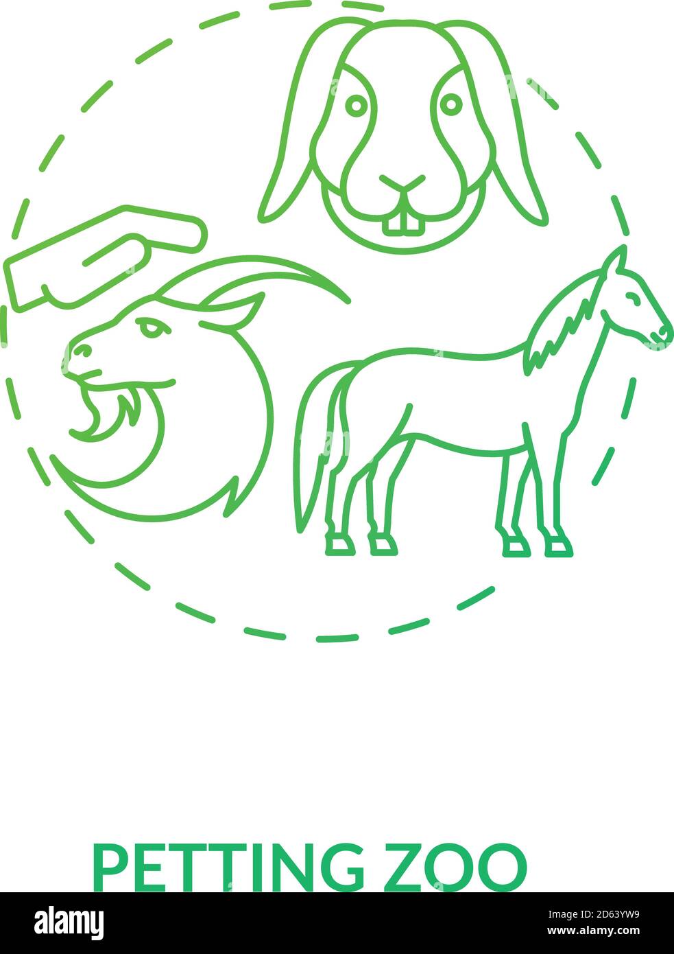 Petting zoo concept icon Stock Vector Image & Art - Alamy