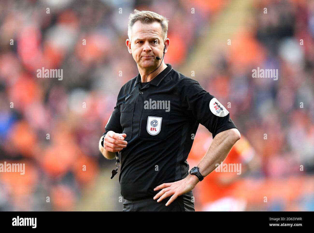 Referee Christopher Sarginson Stock Photo - Alamy