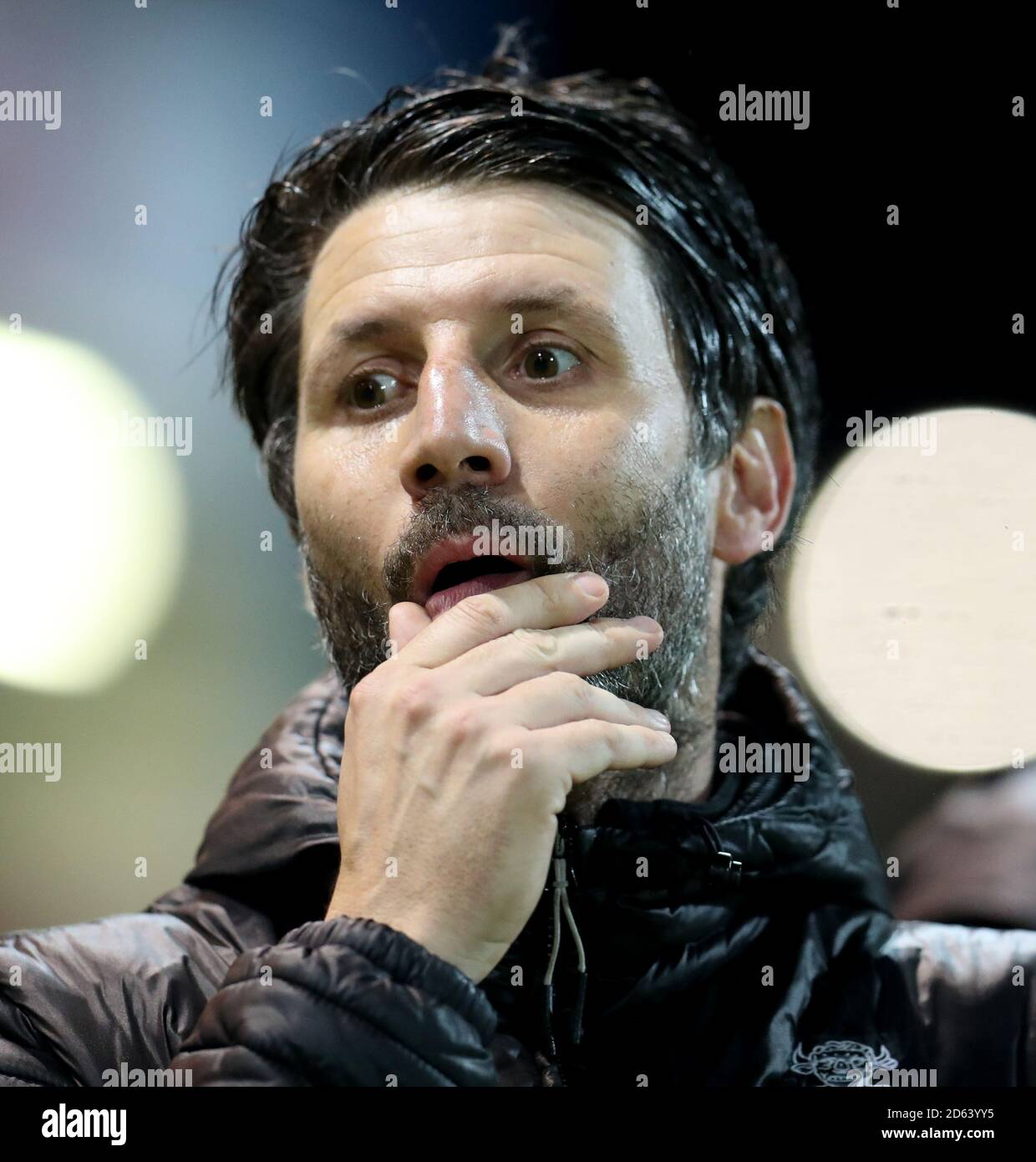 Lincoln City manager Danny Cowley looks on Stock Photo - Alamy