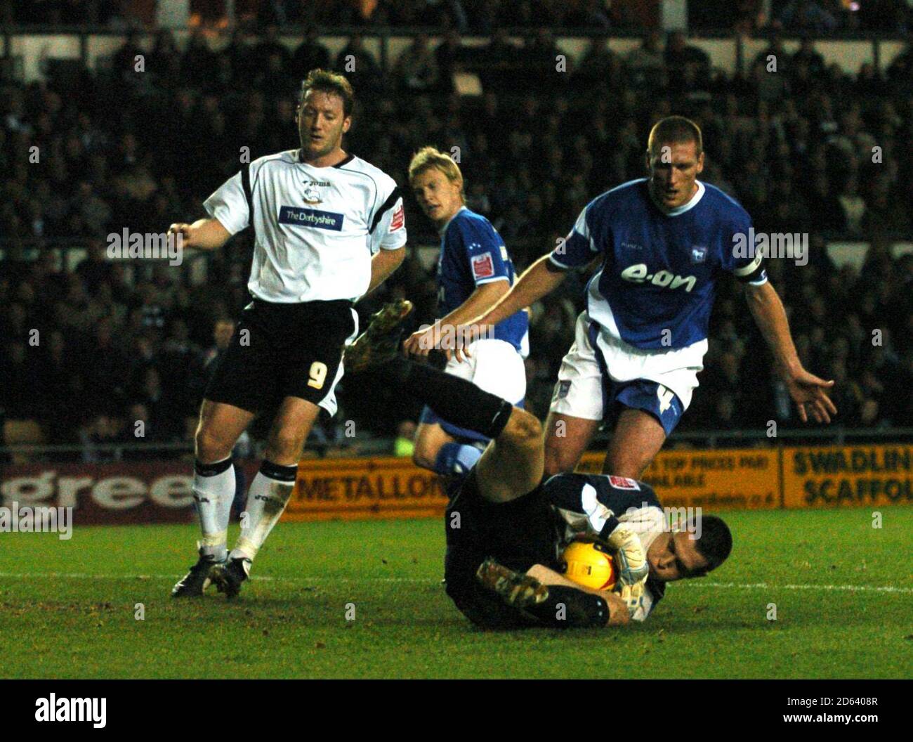Ipswich Town's goalkeeper Lewis Price makes a save Stock Photo - Alamy
