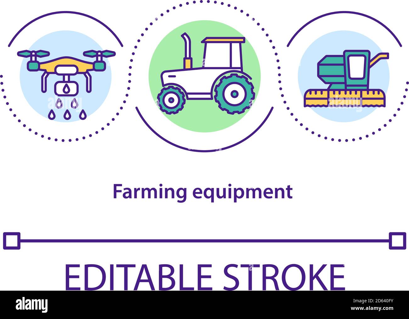 Farming equipment concept icon Stock Vector Image & Art - Alamy