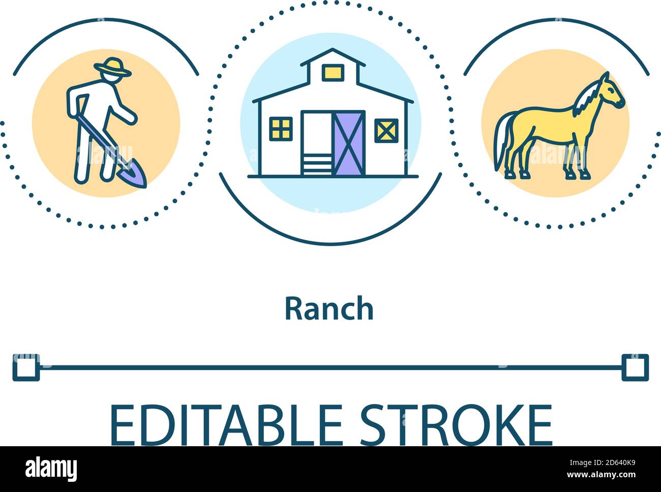 Ranch concept icon Stock Vector Image & Art - Alamy