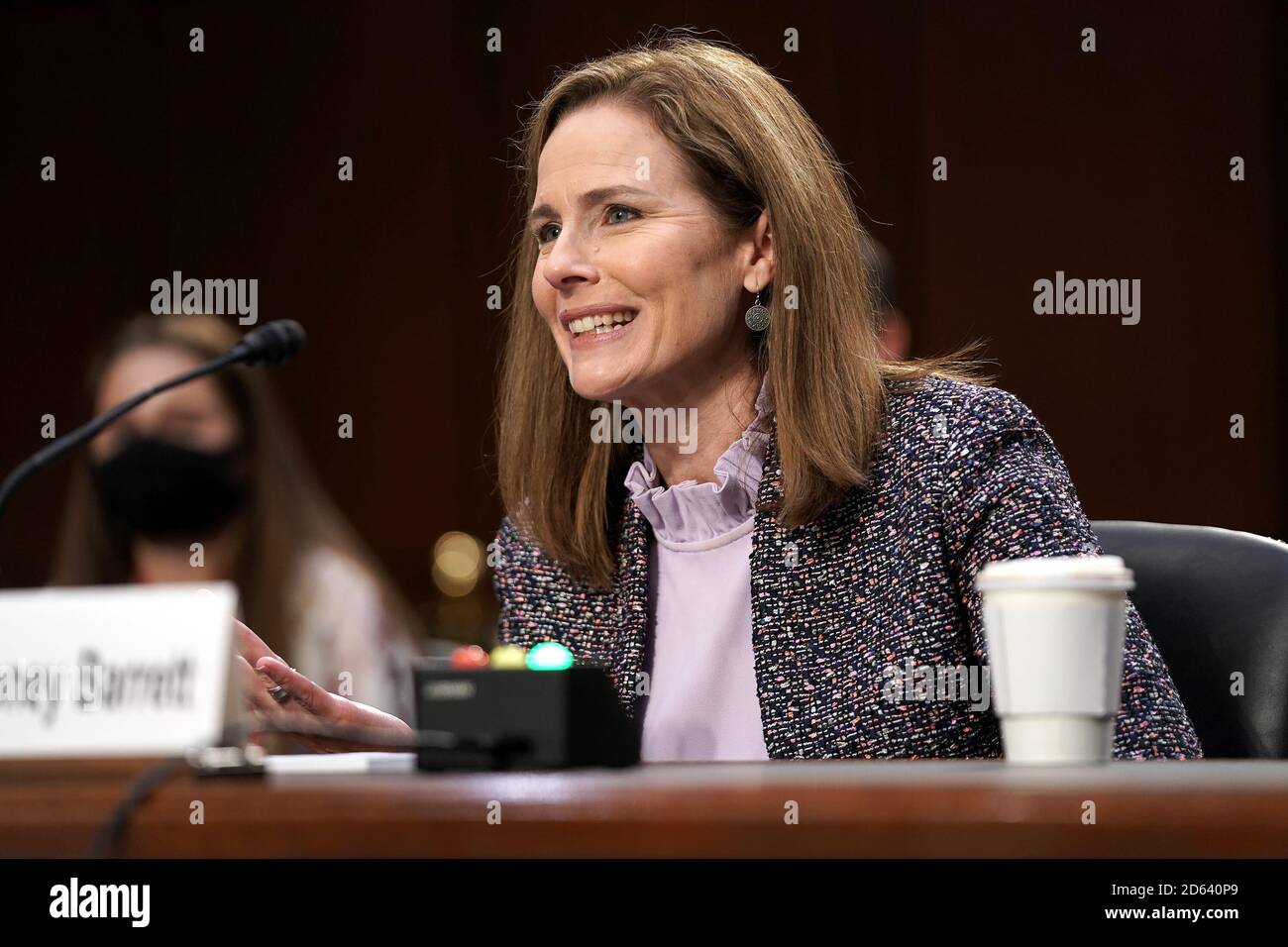 President Donald Trump's Supreme Court nominee Judge Amy Coney Barrett ...