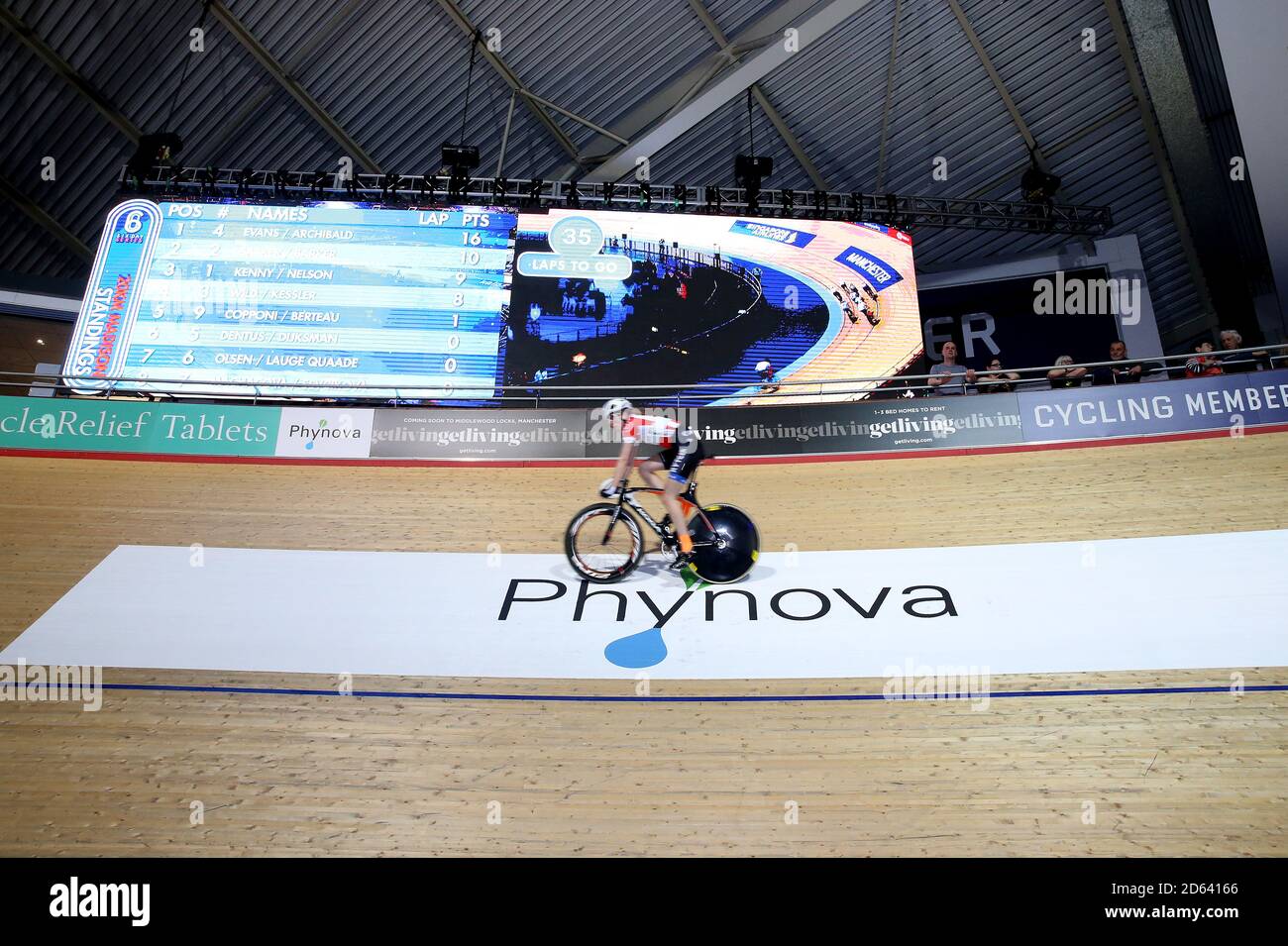 Riders in action in the Women's 20km Madison during day two of the Six ...