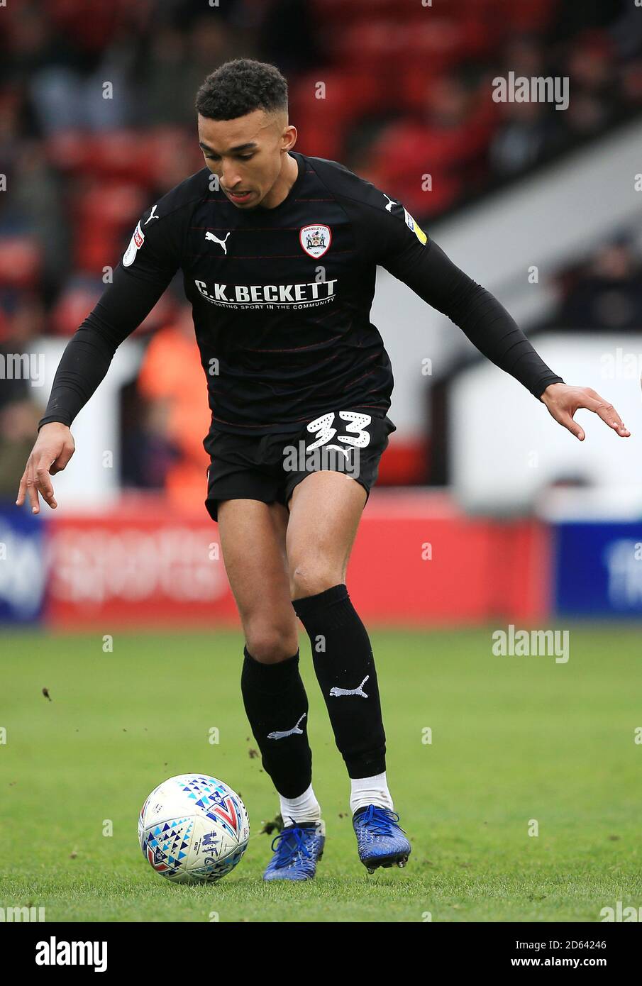 Barnsley's Jacob Brown Stock Photo - Alamy
