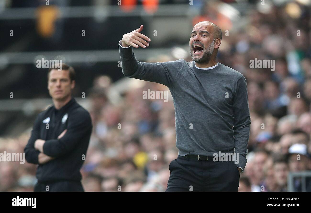 Manchester City manager Pep Guardiola on the touchline Stock Photo - Alamy