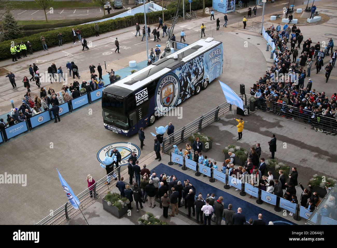 Manchester city team bus hi-res stock photography and images - Alamy