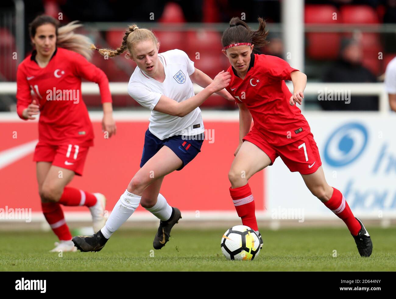 England's Lucy Fitzgerald in action with Turkey's Ferda Ipek Cevik ...