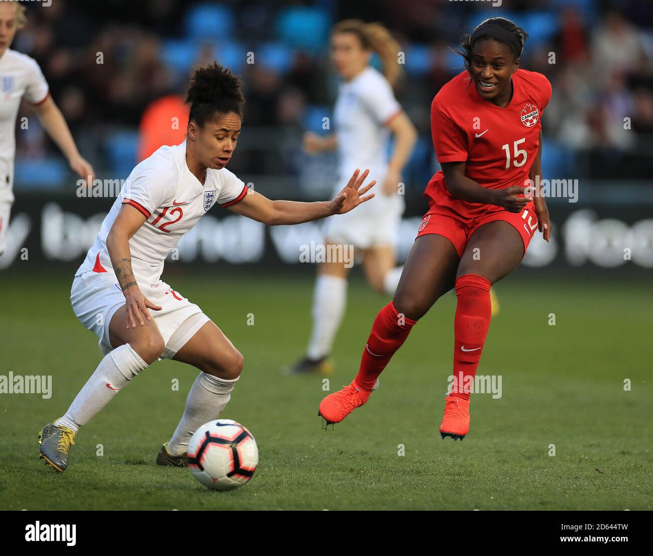 England's Demi Stokes and Canada's Nichelle Prince Stock Photo - Alamy