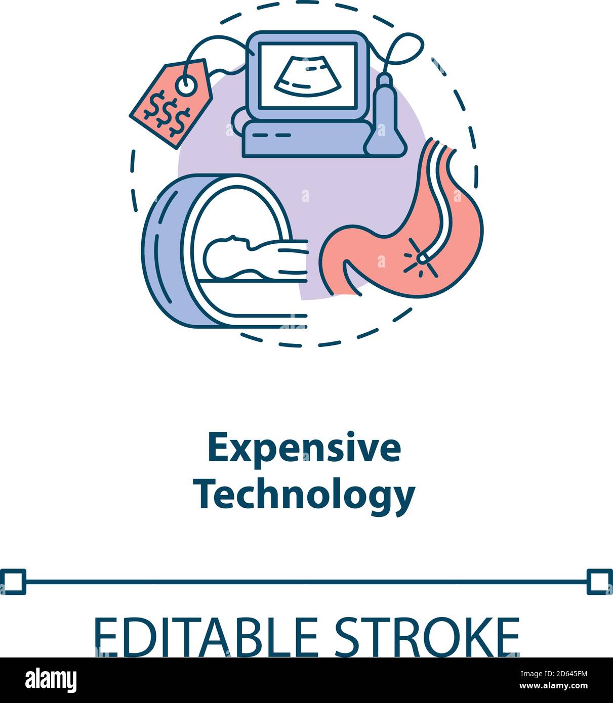 Expensive technology concept icon Stock Vector Image & Art - Alamy