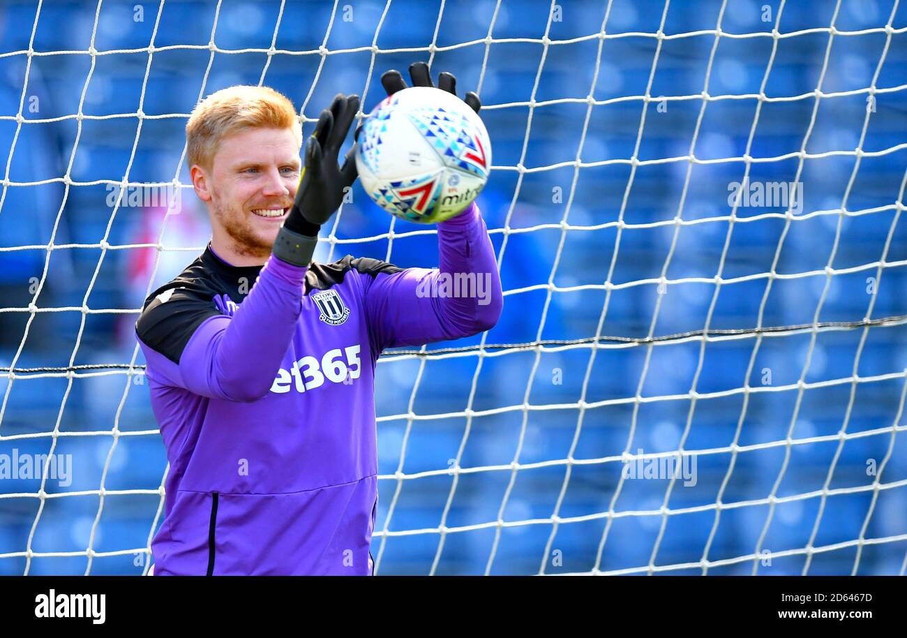 Stoke city goalkeeper jakob haugaard hi-res stock photography and ...