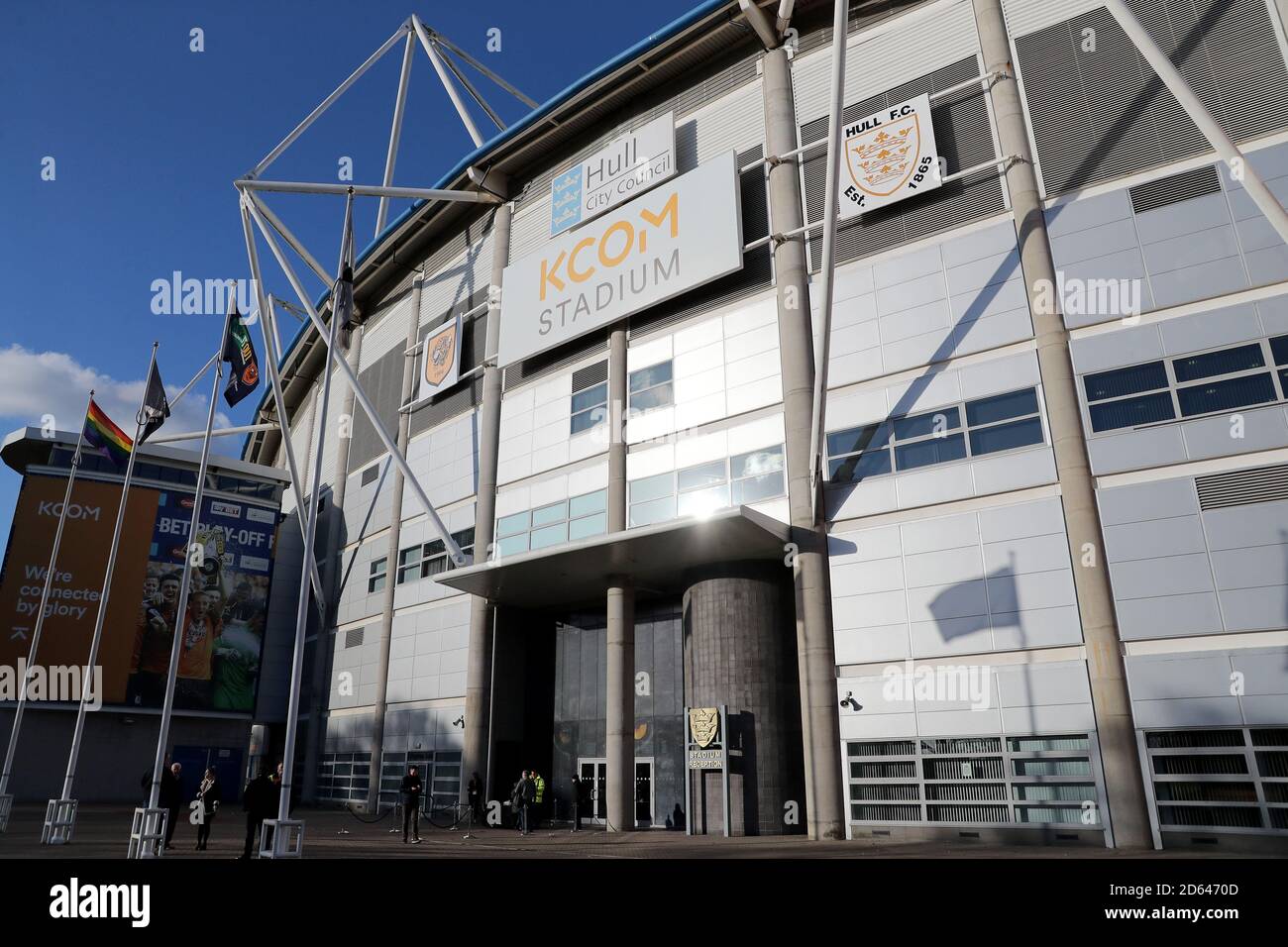 A general view of Hull City's KCOM Stadium Stock Photo - Alamy