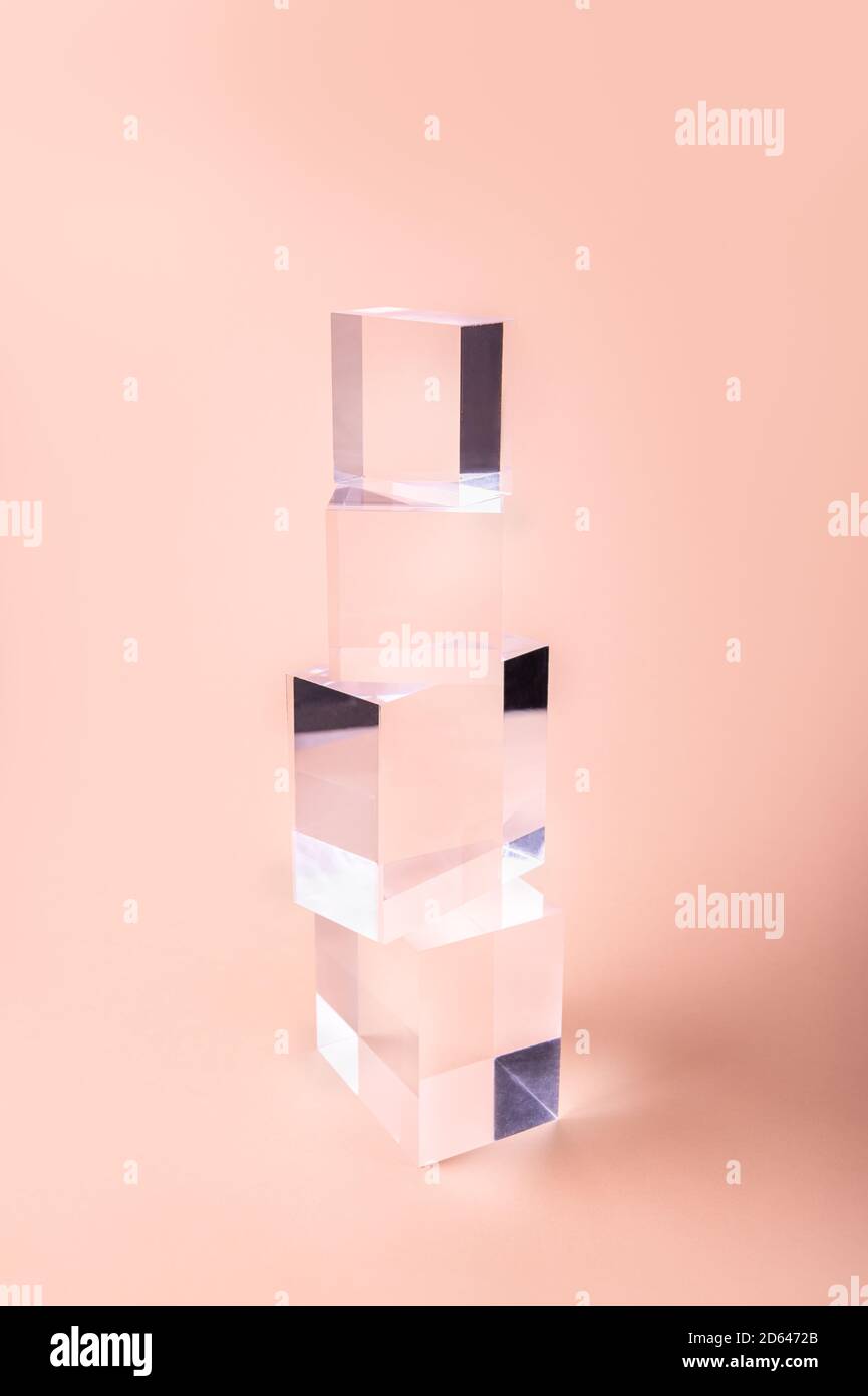 Acrylic Solid Display Block Stock Photo - Alamy