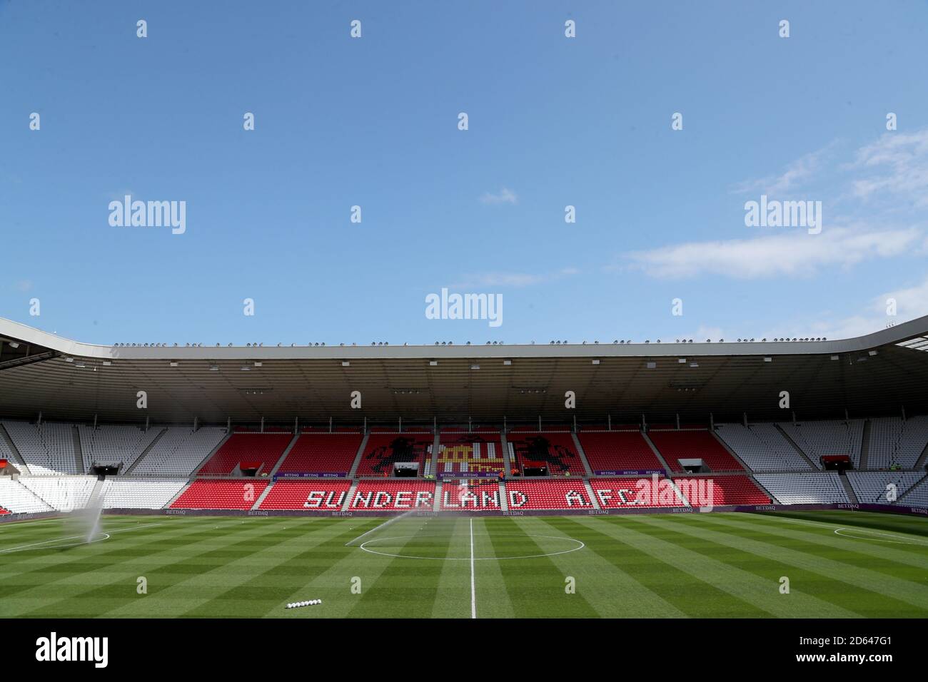 A general view of Sunderland's Stadium of Light ahead of the match ...