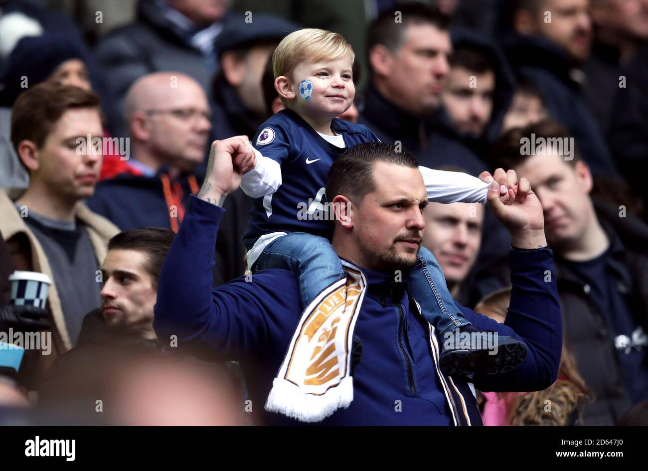 Tottenham fans soccer game hi-res stock photography and images - Alamy
