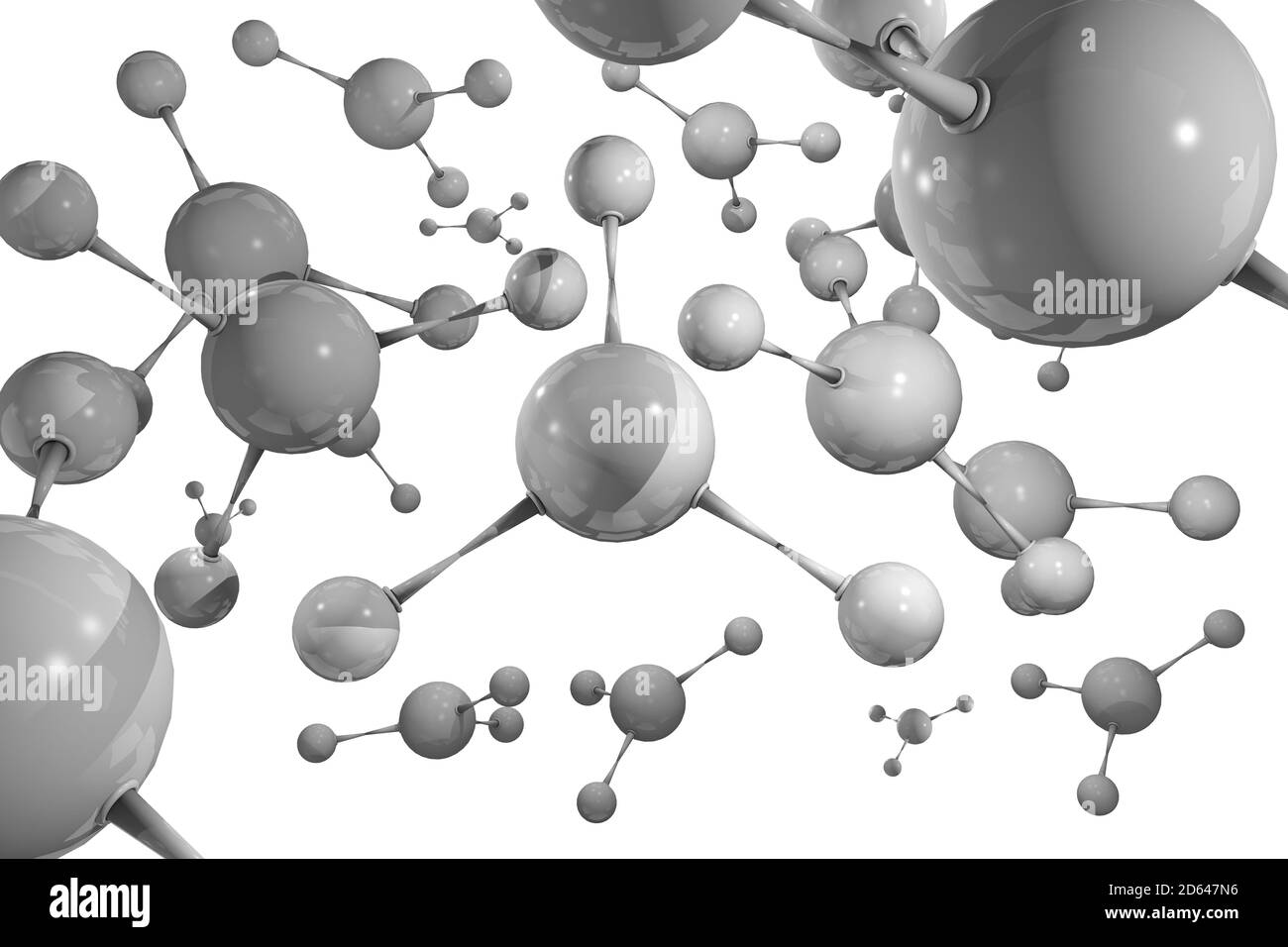 Close up of atomic particle background science 3D illustration Stock ...