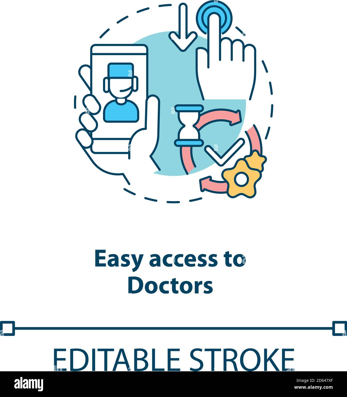 Easy to get access Stock Vector Images - Alamy