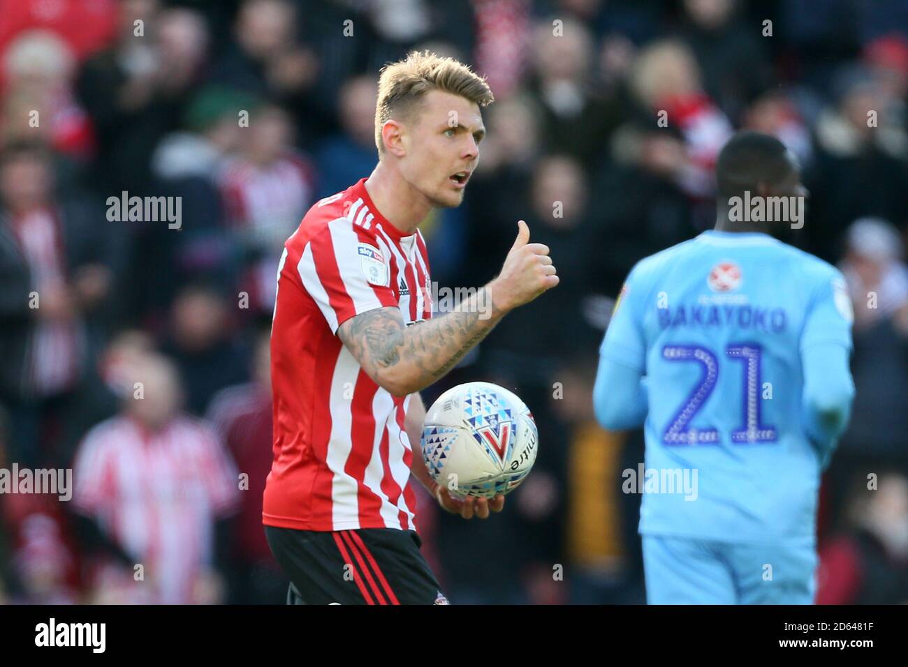 Sunderland's Max Power celebrates his equaliser Stock Photo - Alamy