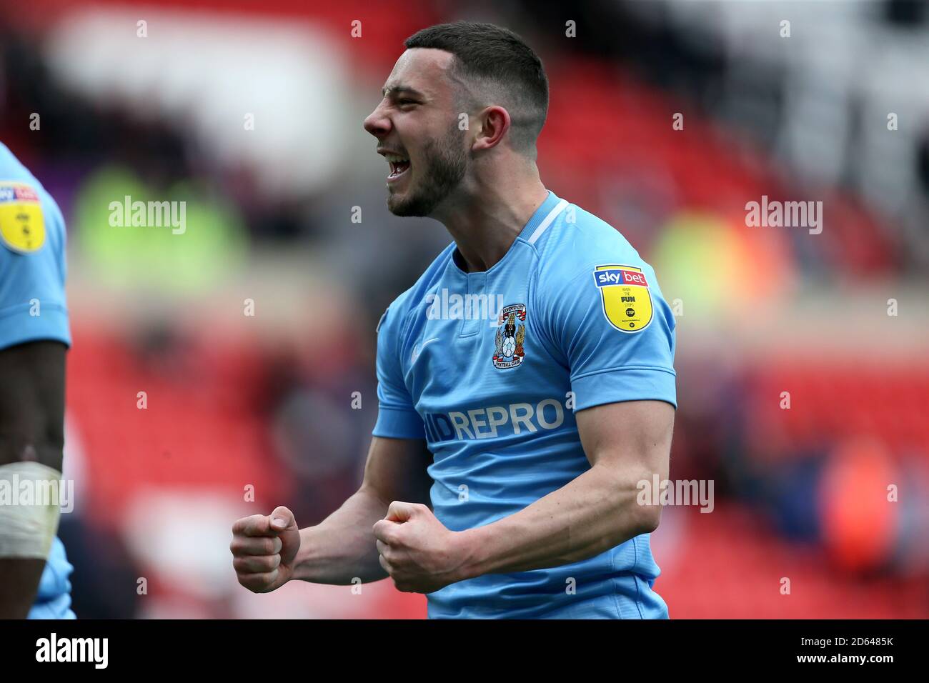Coventry City's Conor Chaplin celebrates the win Stock Photo - Alamy