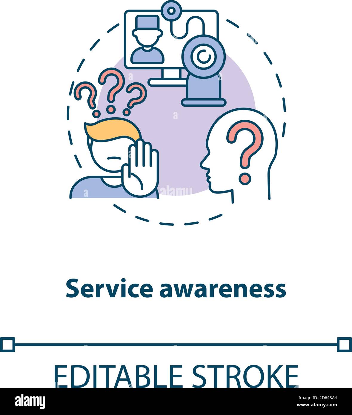 Service awareness concept icon Stock Vector Image & Art - Alamy