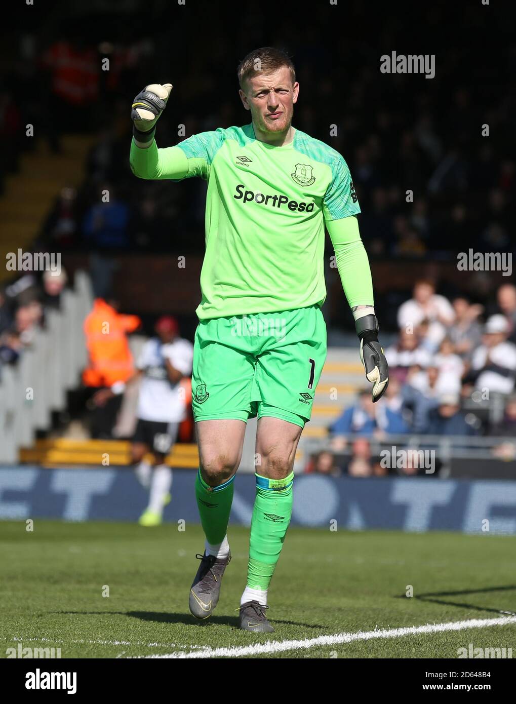 Everton's goalkeeper Jordan Pickford Stock Photo - Alamy