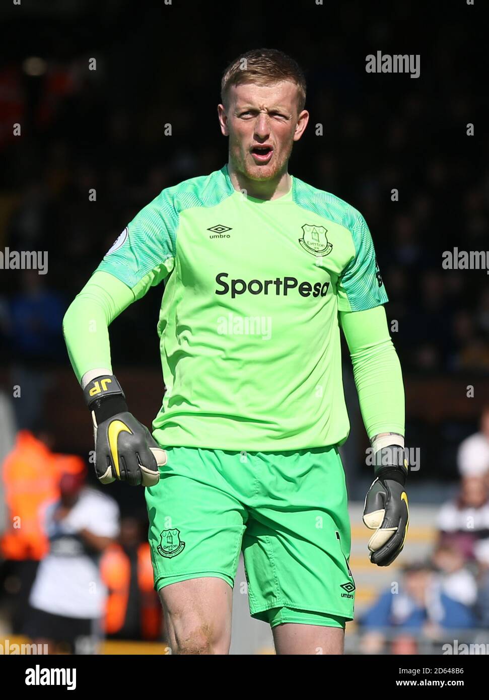 Everton's goalkeeper Jordan Pickford Stock Photo - Alamy