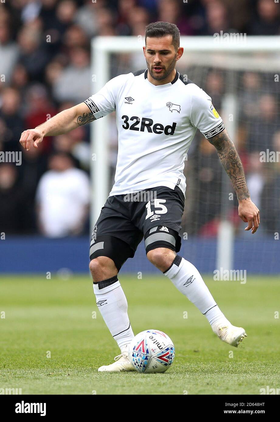 Derby County's Bradley Johnson in action Stock Photo - Alamy