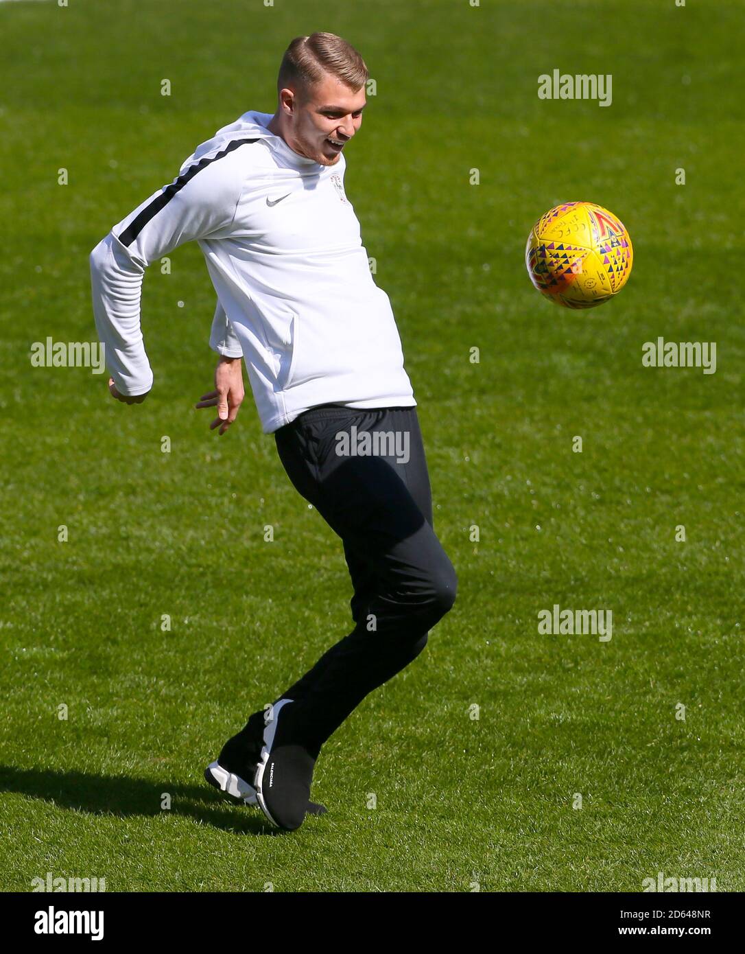 Coventry City's Charlie Wakefield warming up prior to kick-off Stock ...
