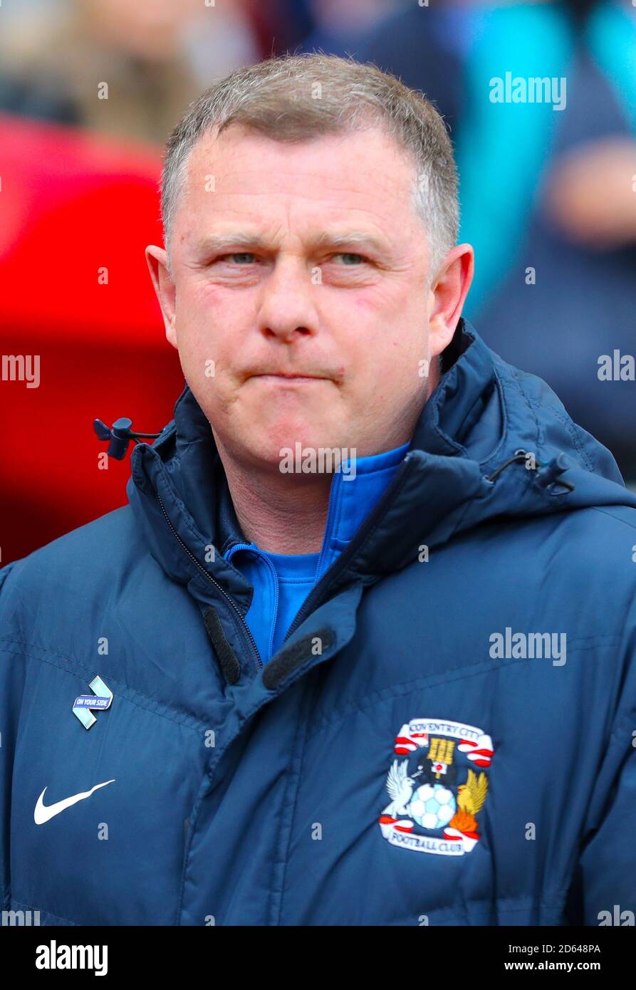 Coventry City manager Mark Robins Stock Photo - Alamy