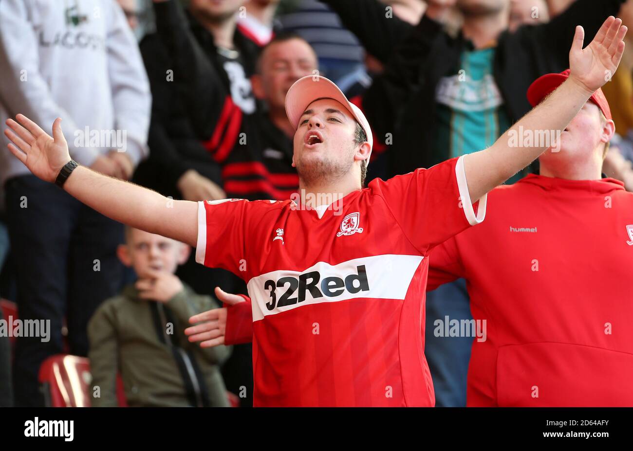 Middlesbrough fans show hi-res stock photography and images - Alamy