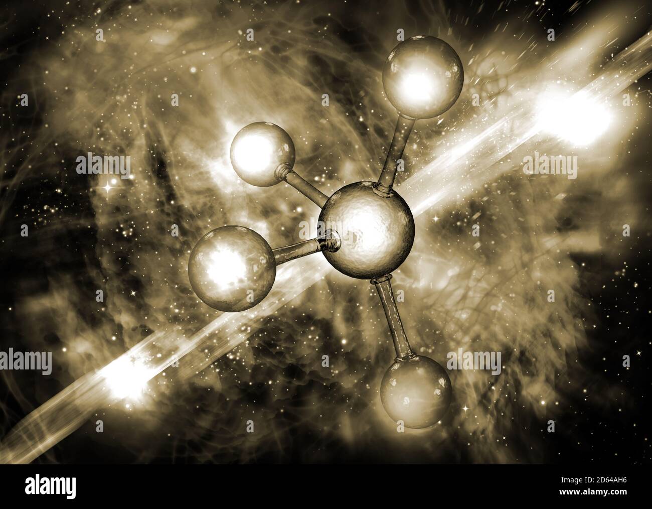 Close up of atomic particle background science 3D illustration Stock ...
