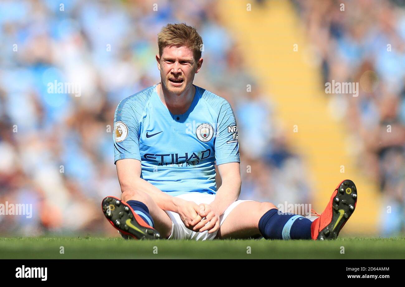 Manchester City's Kevin De Bruyne reacts Stock Photo - Alamy