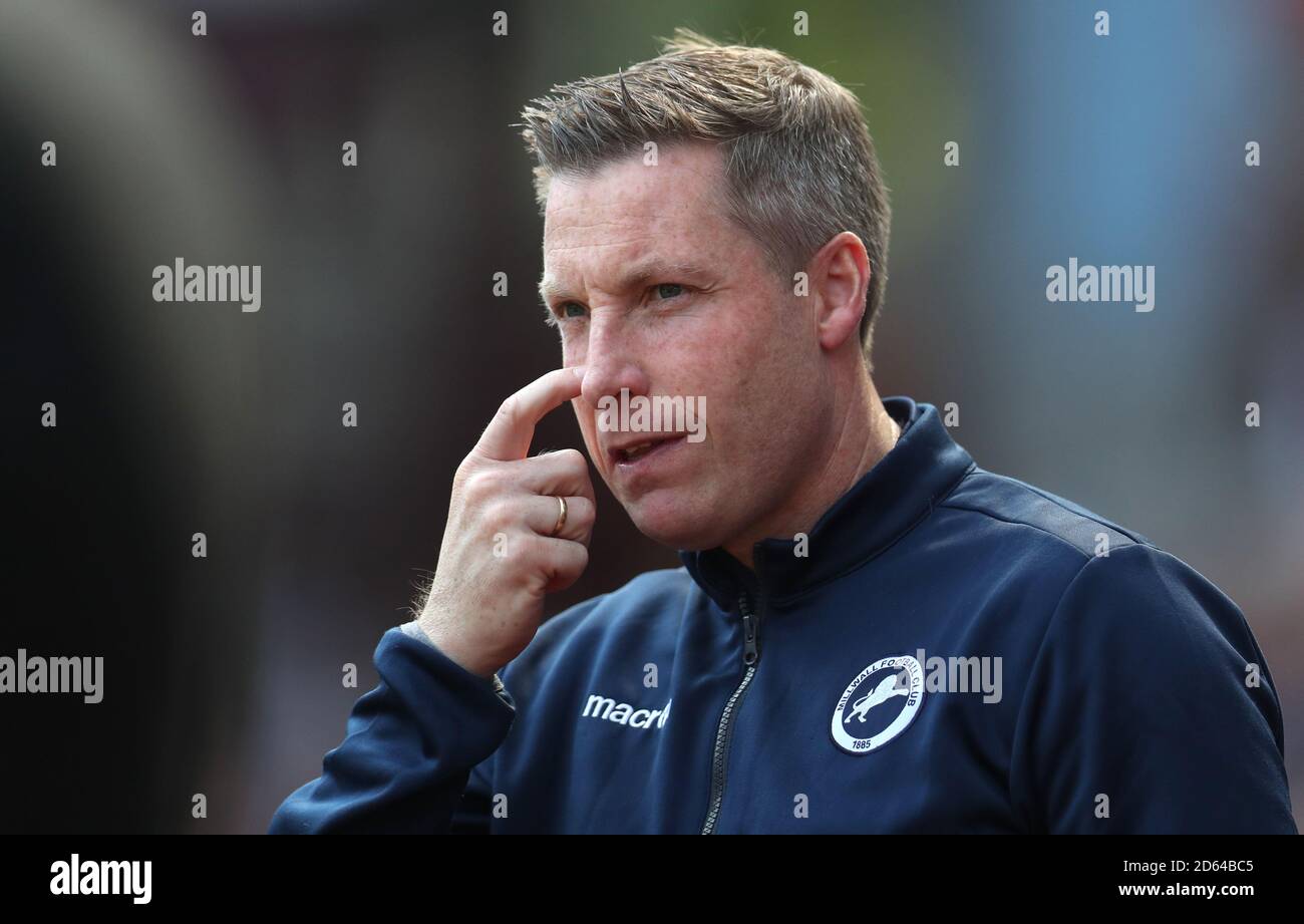 Millwall manager Neil Harris looks on Stock Photo - Alamy