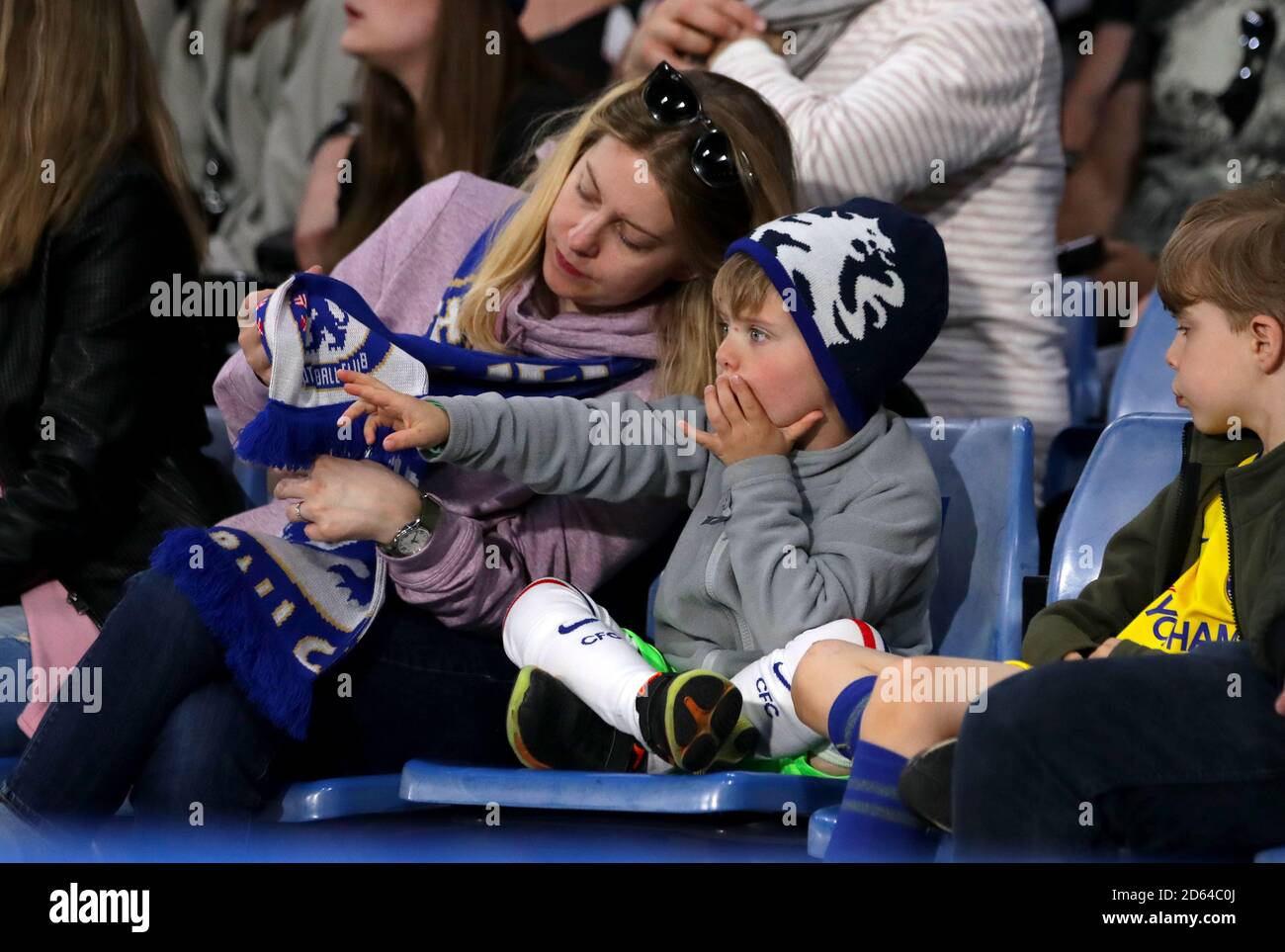 Chelsea fan in the stands hi-res stock photography and images - Alamy