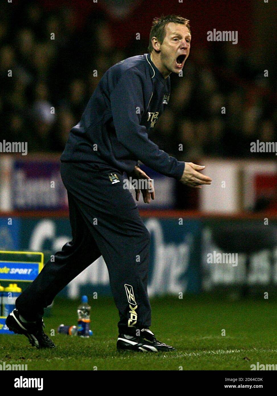 Stuart Pearce, Manchester City manager Stock Photo - Alamy