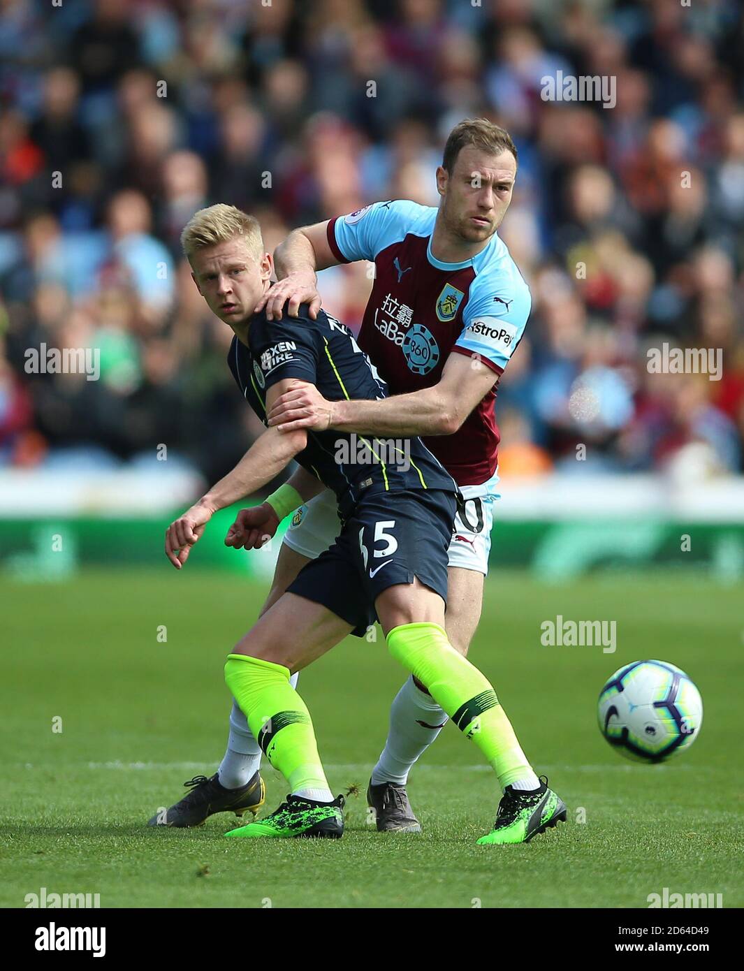 Burnleys Ashley Barnes Right And Manchester Citys Oleksandr