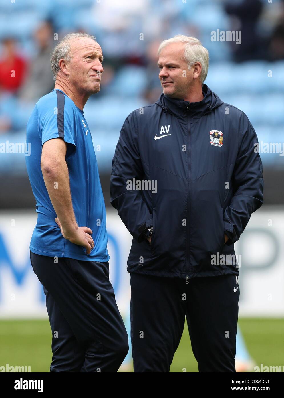 Coventry City assistant manager Adi Viveash, goalkeeping coach Steve ...